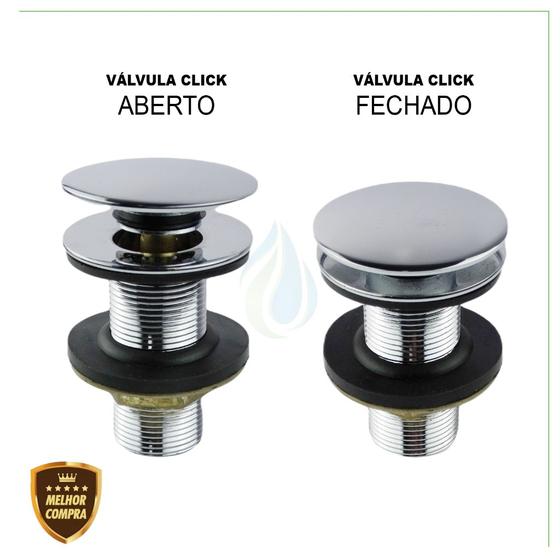 Valvula Ralo Click Up Inteligente Em Metal Inox Para Banheiro Pia Cuba ...