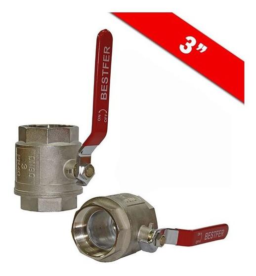 Válvula Registro Esfera Monobloco Latão 3 Polegadas - Bestfer - Válvula ...