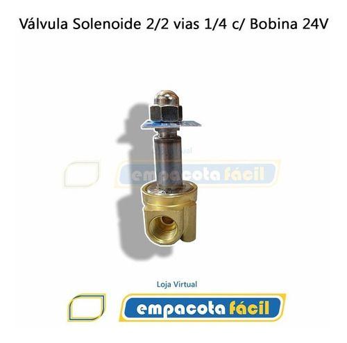Válvula Solenoide 2/2 Vias Rosca 1/4 C/ Bobina 24v - Szortec - Materiais Hidráulicos - Magazine ...