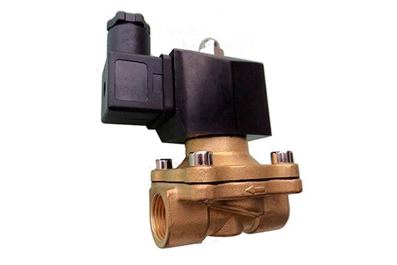 Válvula solenóide 2 vias rosca 1 1/2" normalmente fechada 220vac - Monjardim - Materiais ...