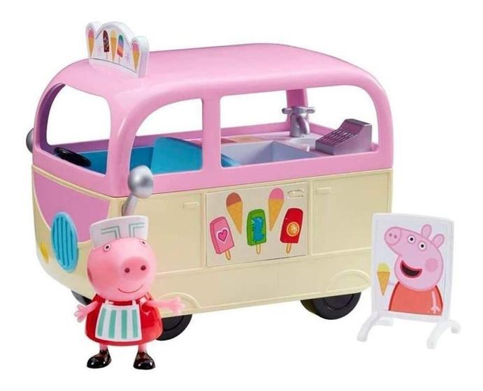 Van De Sorvete Com 1 Figura Articulada Peppa Pig Sorveteira - Sunny ...