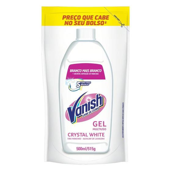 Vanish Alvejante 500ML Refil White Embalagem Economica - Tira Manchas ...