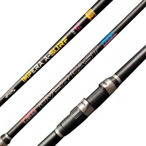 Vara De Pesca Praia Impera Surf Carbono 4,20 Mts 3 Partes - Artemis ...