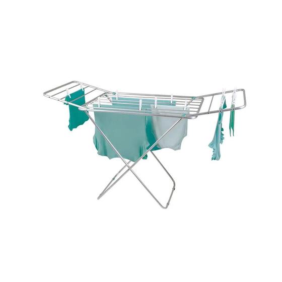 Varal de Alumínio Retrátil de Chão com Abas-Maxeb - Varal - Magazine Luiza