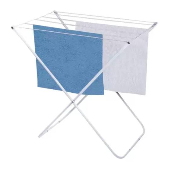 Varal de Chão Para Apartamento Lavanderia Secar Roupa Portátil 80cm ...