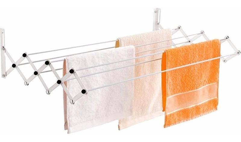 Varal De Parede Maxeb Sanfonado 100Cm Aço - - Secalux - Varal de Parede ...