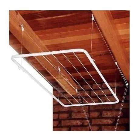 Varal De Teto Maxeb Com 0,90m X 56cm - 6 Varais - Resistente - Varal ...