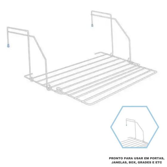 Varal Portátil Maxeb Portas Janela Apartamento Seca Roupa Pratico ...