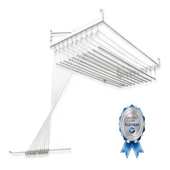 Varal Teto/Parede Innovar 10 Varetas 1,20 M - Maxeb - Varal de Teto ...