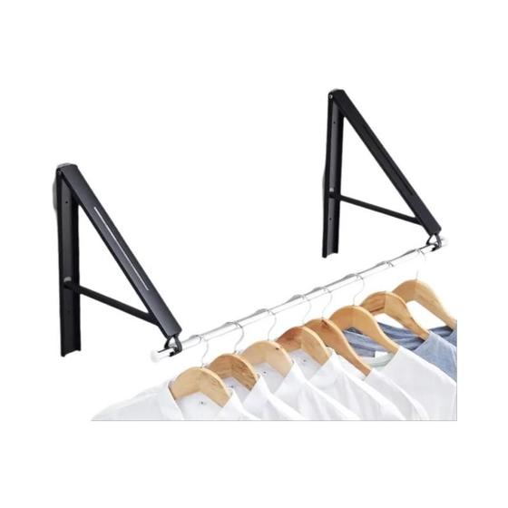 Varanda Interna E Externa Dobrável Invisível Parede Pendurado Rack De ...