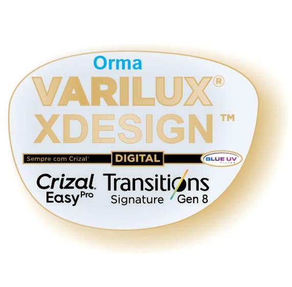 Varilux X Design Orma Transitions Blue Uv Crizal Easy Pro - Essilor ...