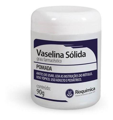 Vaselina Sólida em Pomada, 90g - RIOQUIMICA - Vaselina - Magazine Luiza
