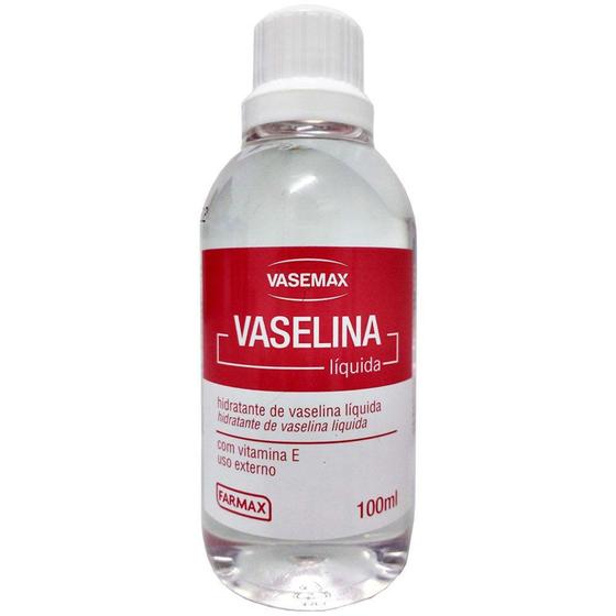 Vasemax Vaselina Líquida Com Vitamina E Farmax 100mL - Vaselina ...