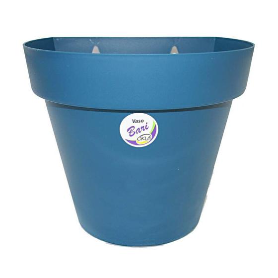 Vaso de Parede Okla Bari Azul Cobalto para Jardim - 5L - FG Import ...
