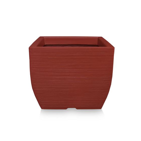 Vaso De Planta Grande Quadrado De Polietileno 45X50 Cerâmica - Foster ...