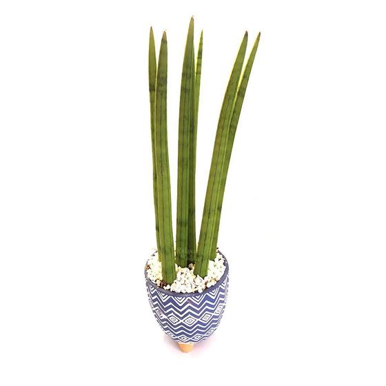 Vaso em Cerâmica Arte Tupi com Lança de São Jorge Reta (Grande ...