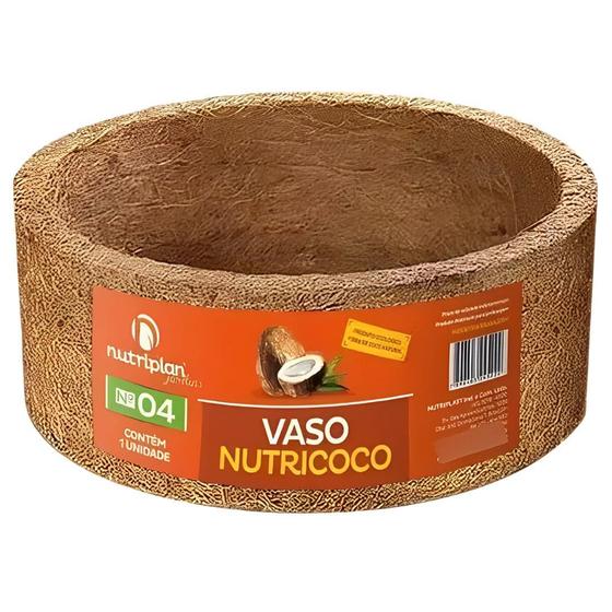 Vaso Fibra De Coco Nutricoco Nº04 Ecológico Sustentável - Nutriplan ...