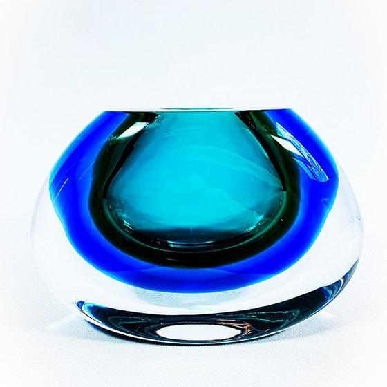 Vaso Murano Verde E Água-marinha 92 - Cristais Cá D'oro - Vasos para ...