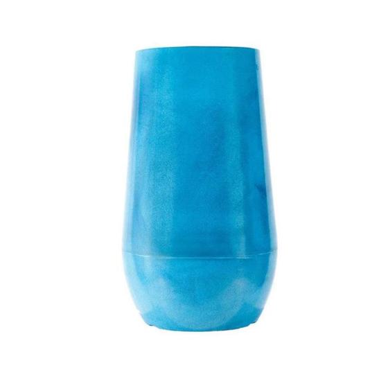 Vaso Para Plantas Ilhabela 52cm Azul Marmorizado - Afort - Vasos para ...