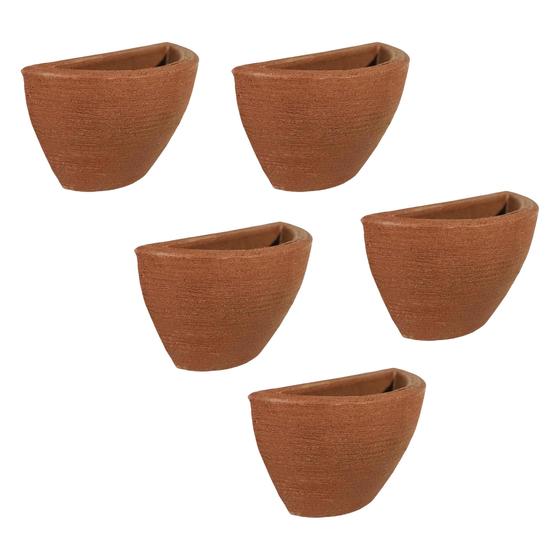 Vaso Planta Parede Vaso Meia Lua Escovado Jardim Vertical Polietileno ...