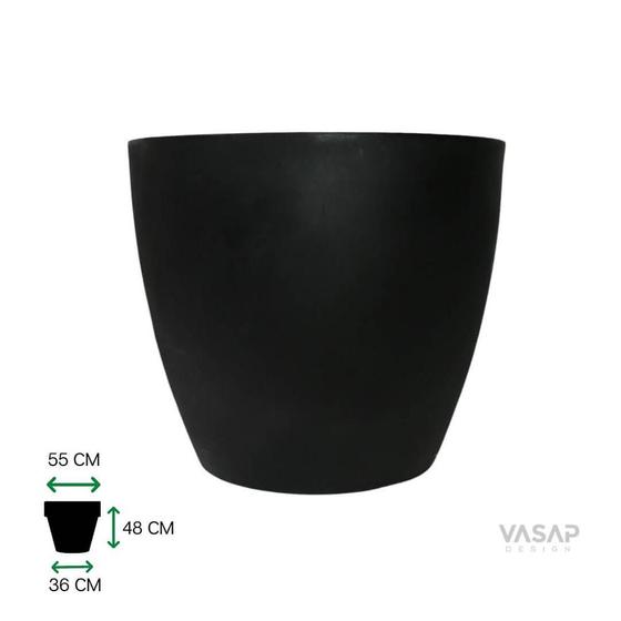 Vaso Vietnamita 48 Preto Absoluto - Vasap - Vasos para Plantas - Magazine Luiza