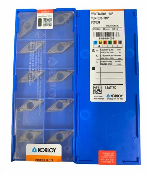Vbmt 160408-hmp pc9030 - KORLOY - Inserto para Catraca De Marcha Livre - Magazine Luiza