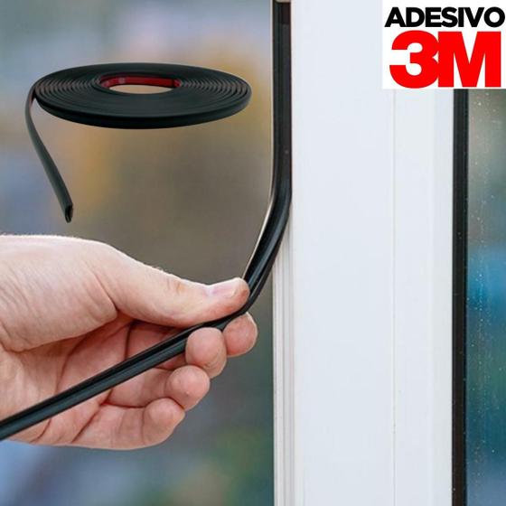 Veda Fresta Adesivo 3M de PVC Flexível Vedação de Porta Janela Armários ...
