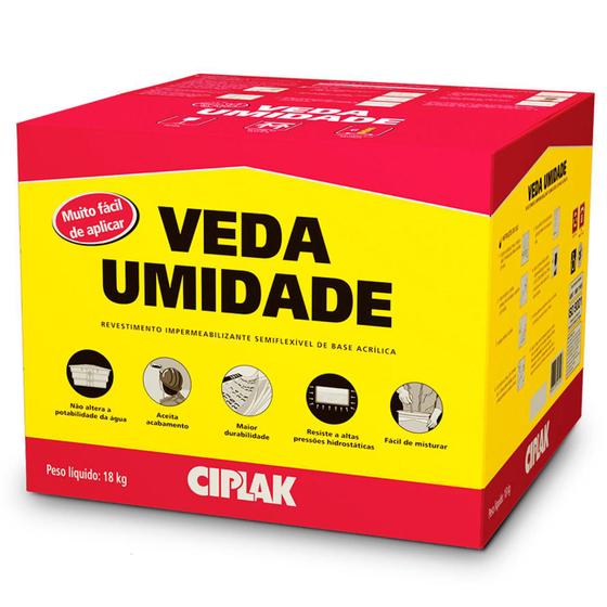 Veda Umidade 18kg Ciplak Para Áreas Molháveis Em Geral - SIKA ...