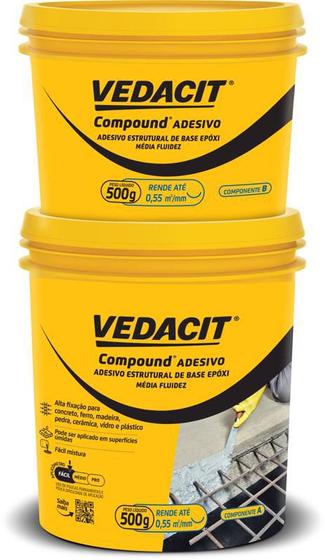 Vedacit pro compound adesivo 1 kg (embalagem plastica) - Aditivo ...