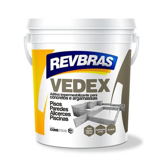 Vedex 18L Aditivo Impermeabilizante Para Reboco E Concreto - Revbras ...