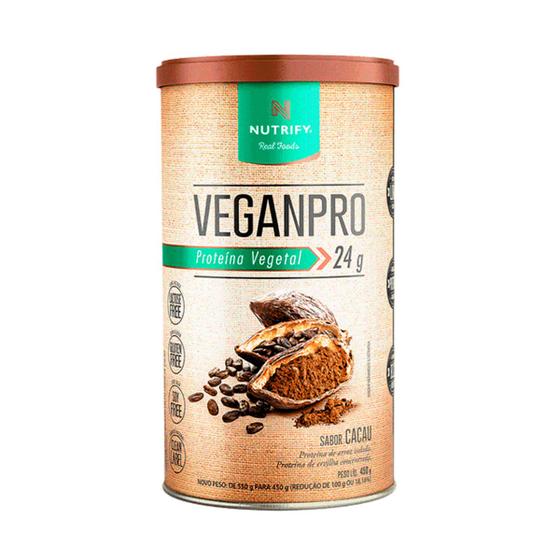 Veganpro Proteínas Orgânicas (Escolha seu Sabor) 450g Nutrify - Chocolate Proteico - Magazine Luiza