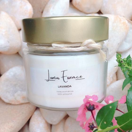 Vela Aromática Artesanal Lavanda 210 gramas - Lumus Essence - Velas ...