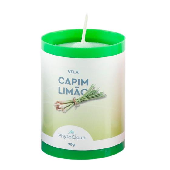 Velas Perfumadas Aroma Capim Limão -12 unidades - Phytoclean - Velas ...