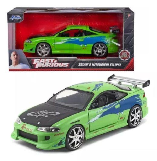 Velozes E Furiosos Mitsubishi Eclipse Brian's 1/24 Com Caixa Jada toys ...