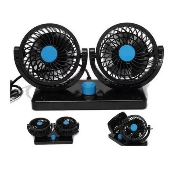Ventilador Automotivo 12V Carro Caminhão Van Ar Condicionado Portátil 2 ...