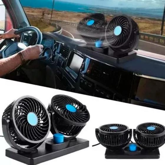 Ventilador Automotivo 12V Carro Caminhão Van Ar Condicionado Sistema 2 ...