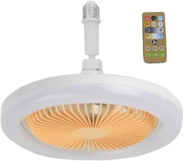 Ventilador Com Luz Led, 3- Lâmpada Moderna Para Smart E2 - Will Store ...