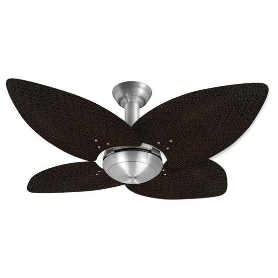 Ventilador de Teto Office Jet Aspen Venti-Delta Prata 4Pás Rattan ...