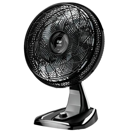 Ventilador wap de mesa e parede 8 pás flow turbo 2 em 1 50cm preto e ...