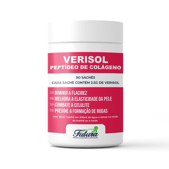 Verisol - Peptideo de Colágeno 2,5g Sabor Laranja - 30 Sachês ...