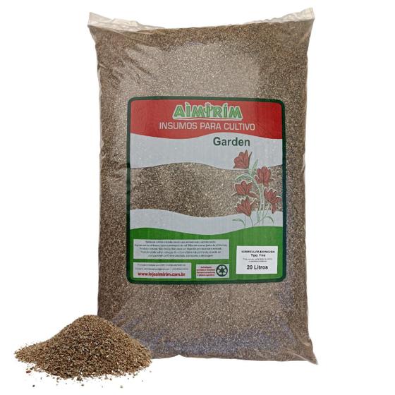 Vermiculita Expandida Fina 20 Litros Germinação enraizamento plantio ...