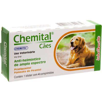 Vermífugo Chemital Para Cachorro Plus 4 Comprimidos - Chemitec ...