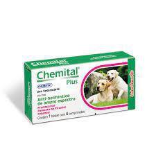 Vermífugo Chemital para Cães Plus 4 Comprimidos - CHEMITEC - Vermífugo ...