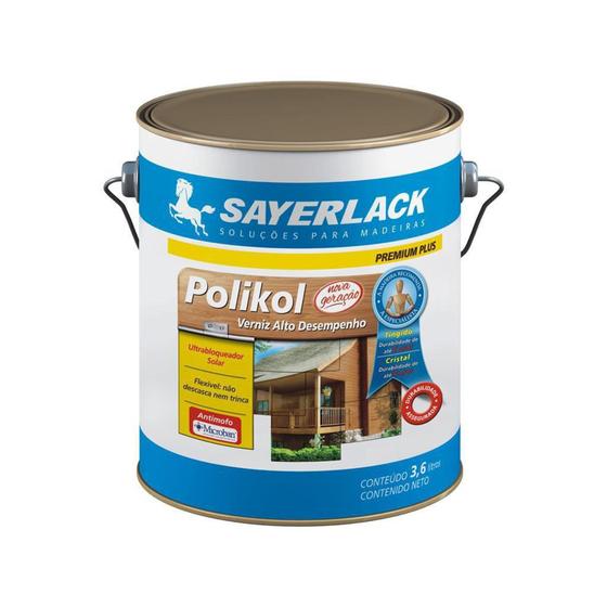 Verniz 0,9lts Fosco/Acetinado Polikol Cristal 231300 Sayerlack - Verniz ...