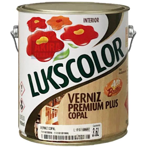 Verniz Copal Lukscolor 3,6 L Madeira Incolor Brilhante - Verniz ...