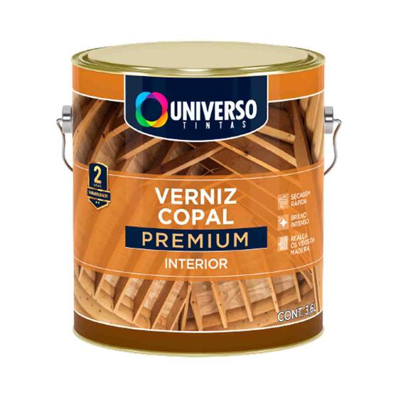Verniz Copal Premium Interior Para Madeira Universo 900ml - Verniz ...