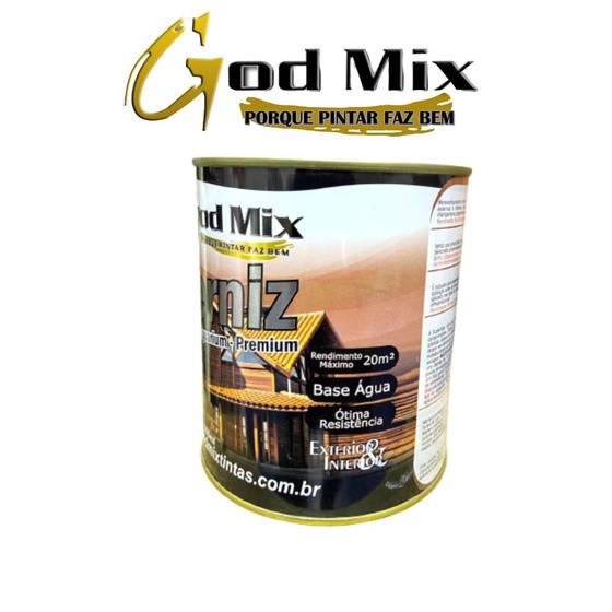 Verniz Para Madeira Base Água Premium Sem Odor Lata 900 Ml - GOD MIX ...