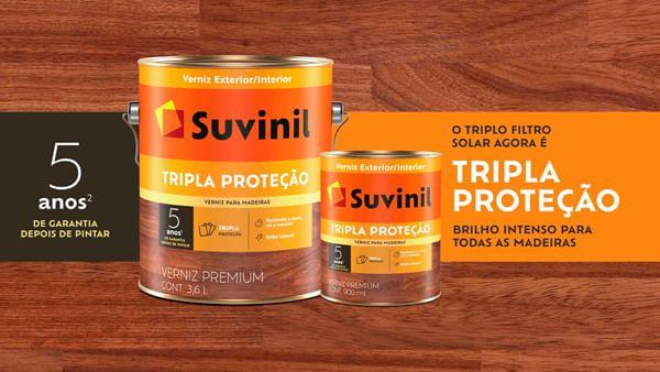 Verniz Tripla Proteção Brilhante Canela 3.6L - Suvinil - 53111024 ...