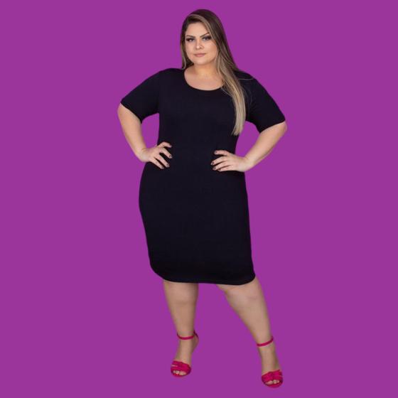 Vestido Camisão Plus Size Tamanhos Grandes G1 Ao G3 Eguh Vest