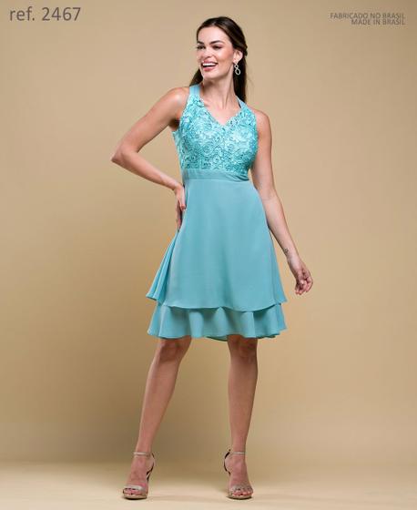 Vestido de festa curto Verde Ref. 2467 - SeuVestido - Vestido Feminino ...